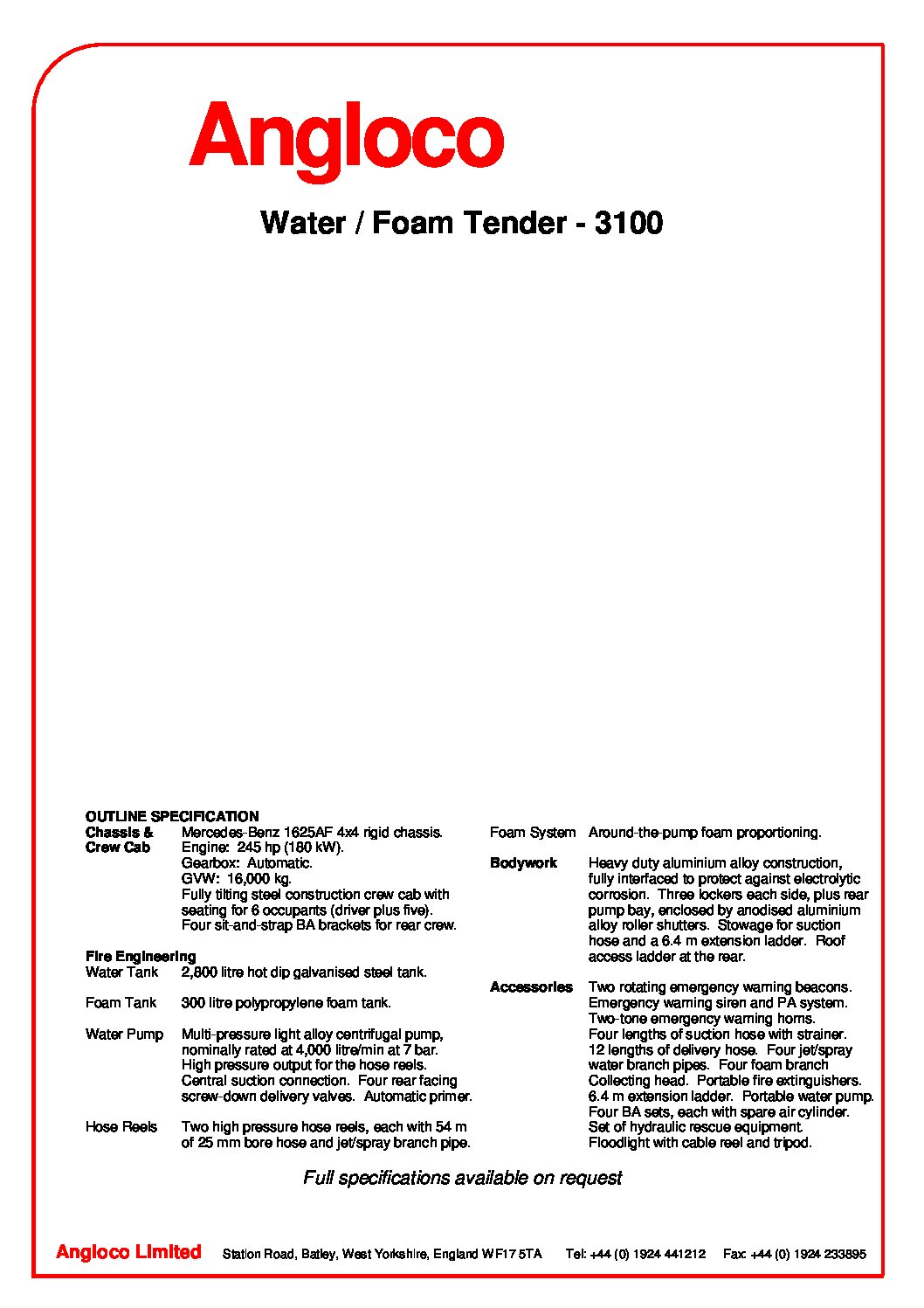 Angloco Limited - Fire Fighting and Rescue Vehicles and Equipment ...